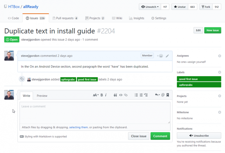 Working on Your First GitHub Issue - Steve Gordon - Code with Steve