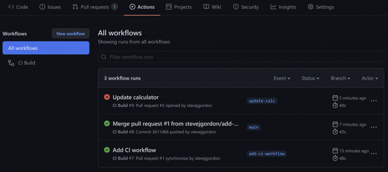 Getting Started with GitHub Actions for .NET Developers - Steve Gordon - Code with Steve