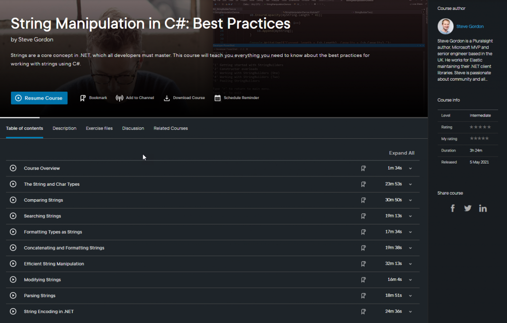 String-Manipulation-in-CSharp-Best-Practices-Table-of-Contents - Steve Gordon - Code with Steve