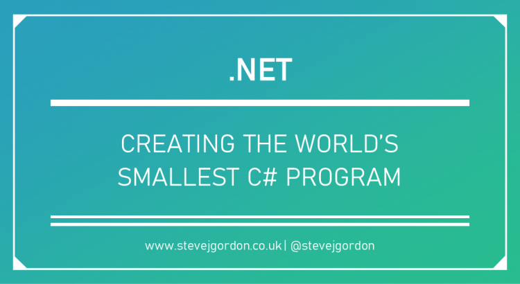 Worlds Smallest Steve Gordon Code With Steve